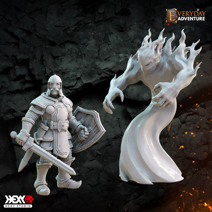 3D Printable Shadow / Possessed Knight by Hexy Studio