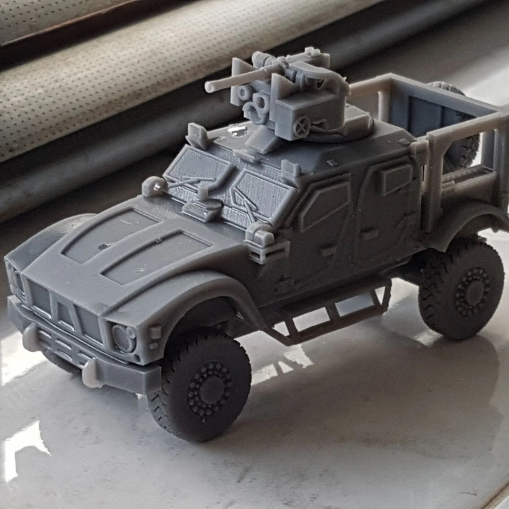 3D Printable M-ATV MATV US heavy recon vehicle with CROWs 20mm 1/72 ...