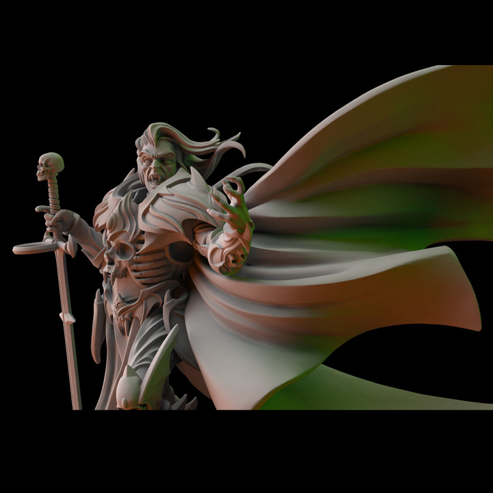 3D Printable Vampire, Undead Lord by Fantasy Cult Miniatures