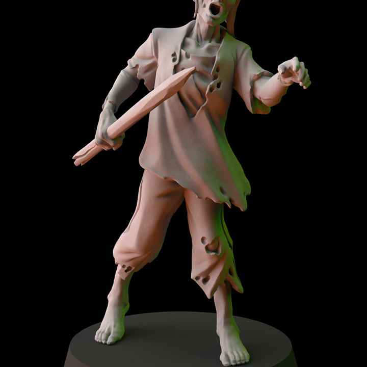 3D Printable Zombies by Fantasy Cult Miniatures
