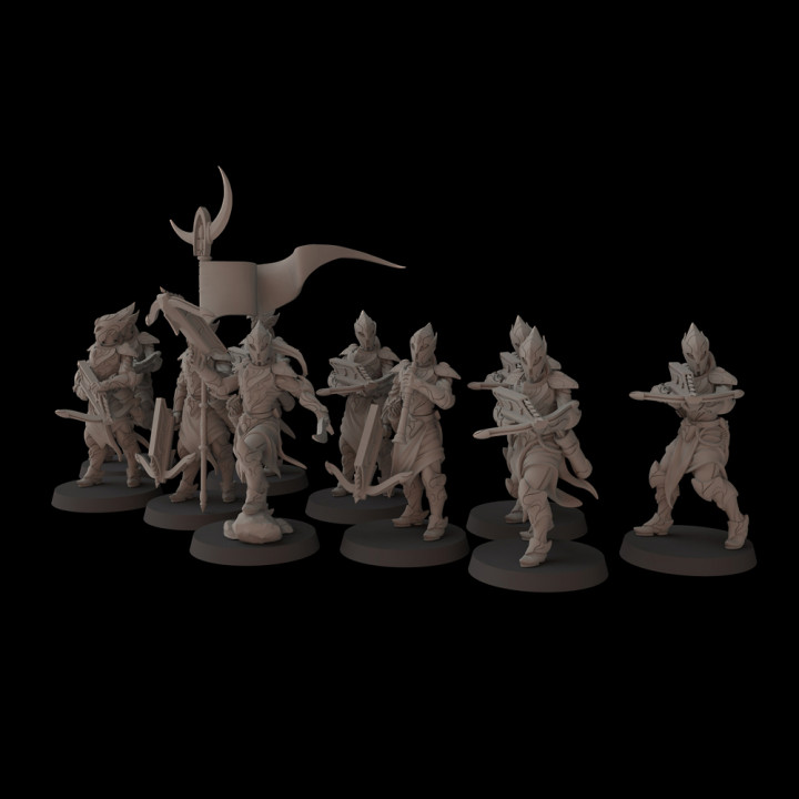 3d Printable Elves Crossbowmen By Fantasy Cult Miniatures