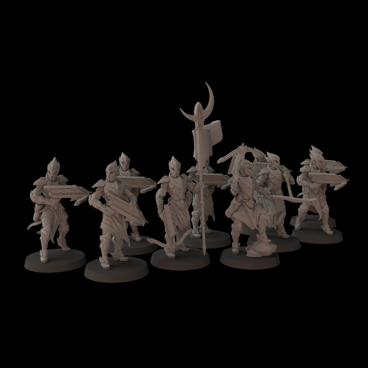 3d Printable Elves Crossbowmen By Fantasy Cult Miniatures