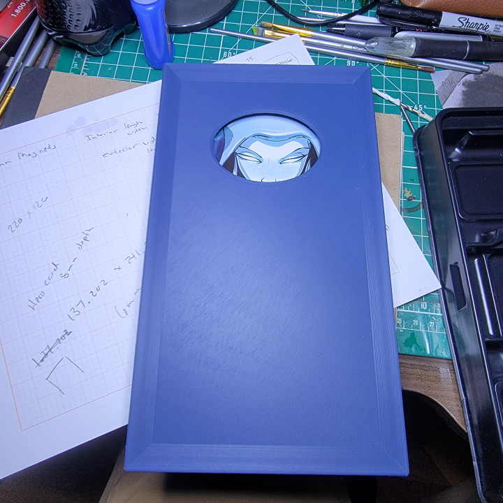 3D Printable Dice Throne Character Box by Josh Roll