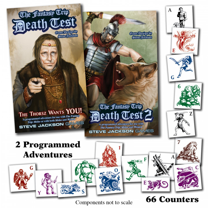 3D Printable The Fantasy Trip: Death Test and Death Test 2 by Steve ...