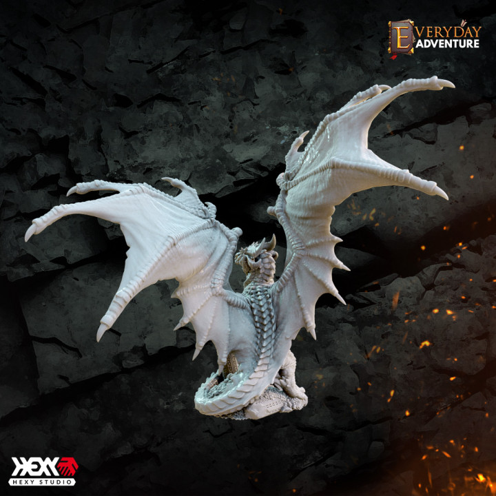 3D Printable Red Dragon by Hexy Studio