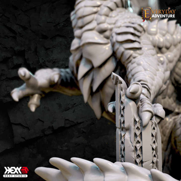 3D Printable Red Dragon by Hexy Studio