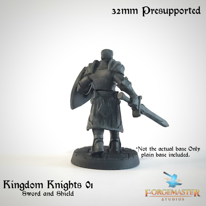 3D Printable Human Knight - Kingdom Knights 01 Sword and Shield by ...