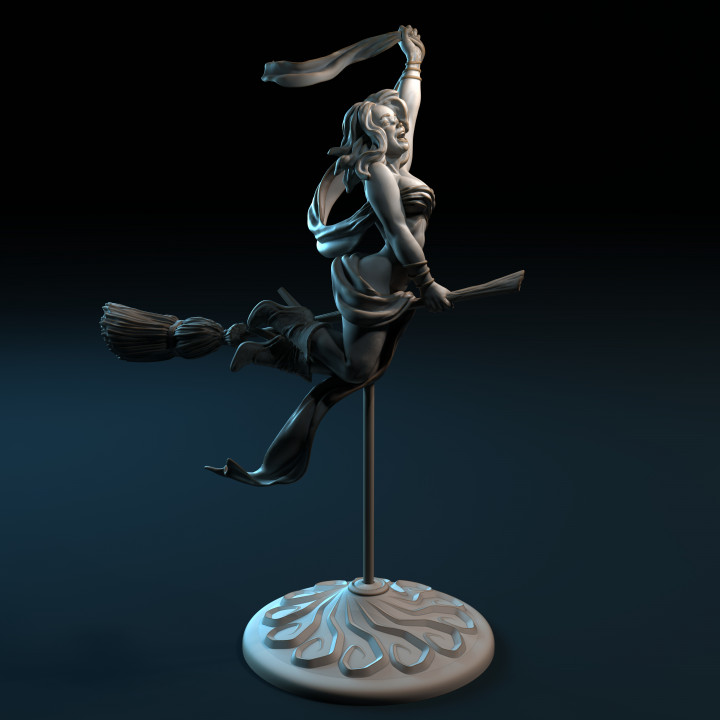 3D Printable Reeya the Witch - standalone version by Claydemon Miniatures