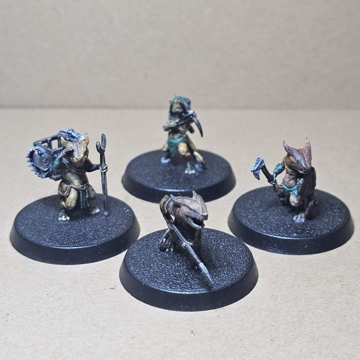 3D Print of Kobold Mob - Tabletop Miniature (Pre-Supported) by manicska