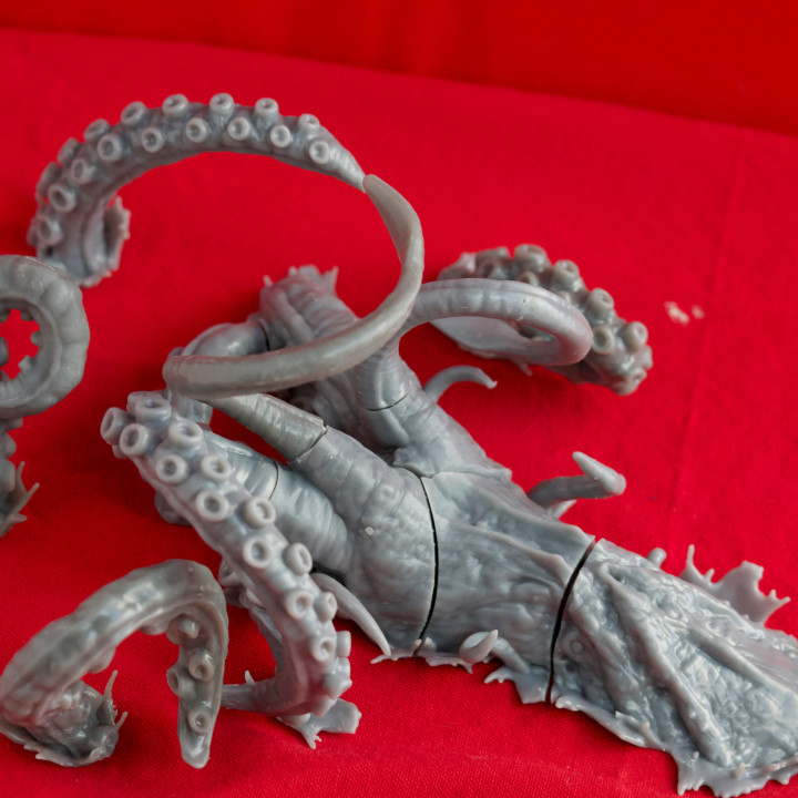 3D Printable Kraken - Tabletop Miniature (Pre-Supported) by Yasashii ...