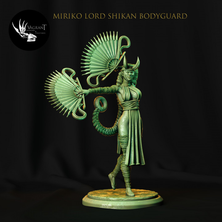 3D Printable Miriko lord shikan bodyguard by Vagrant Miniatures