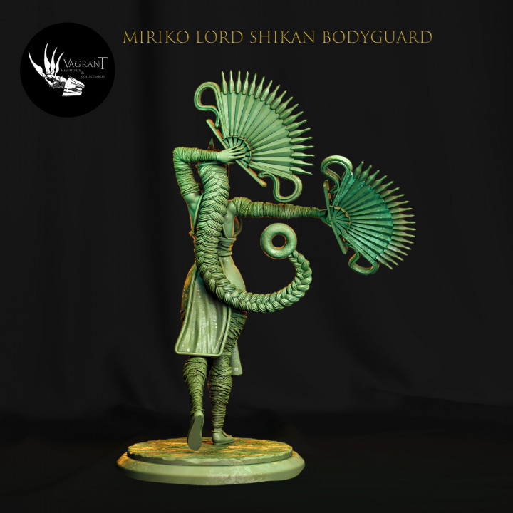 3D Printable Miriko lord shikan bodyguard by Vagrant Miniatures