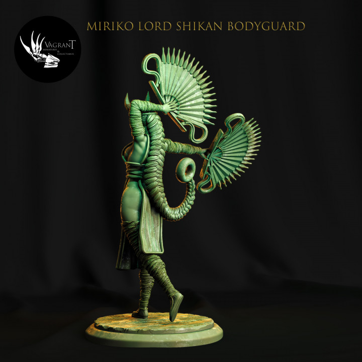 3D Printable Miriko lord shikan bodyguard by Vagrant Miniatures