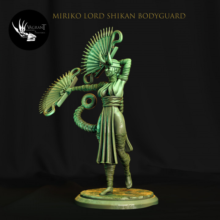 3D Printable Miriko lord shikan bodyguard by Vagrant Miniatures