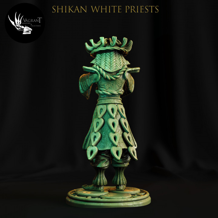 3D Printable Shikan's White priests by Vagrant Miniatures