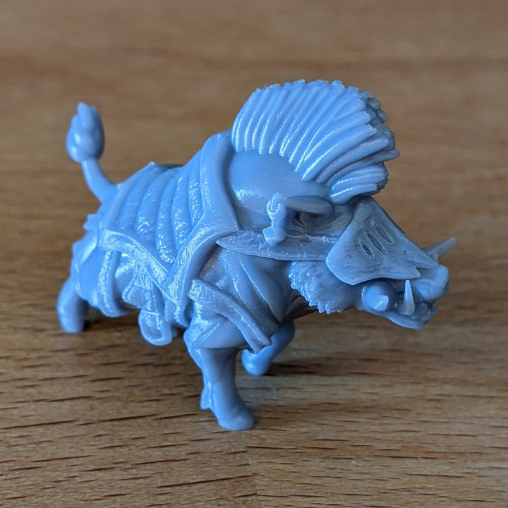 3D Printable Armored Boar by Safehold