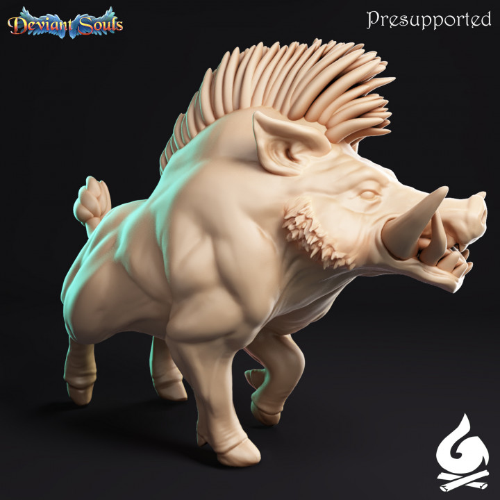 3D Printable Big Boar by Safehold