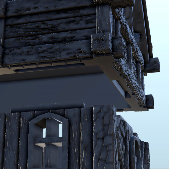 3D Printable Stone village hall (5) - Medieval building middle age by ...