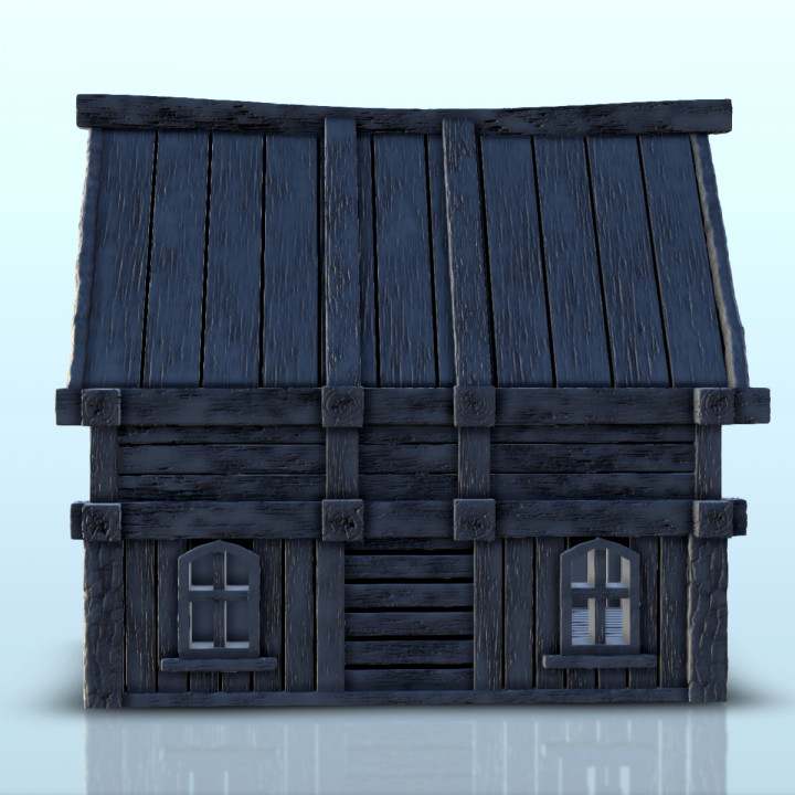 3D Printable Stone village hall (5) - Medieval building middle age by ...