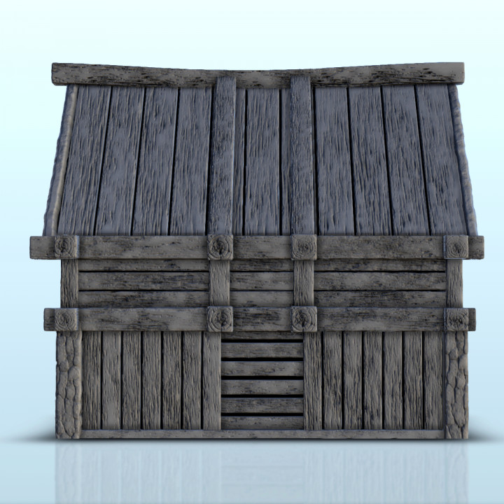 3D Printable Stone village hall (5) - Medieval building middle age by ...