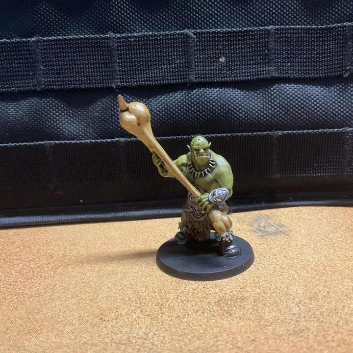 3D Printable Warpig Clan - Orc Great Club Monster Slayer (Supported) by ...