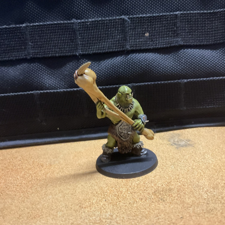 3D Printable Warpig Clan - Orc Great Club Monster Slayer (Supported) by ...