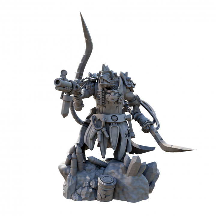3D Printable Ratkin Engineer Fantasy Miniature by Lex Addams
