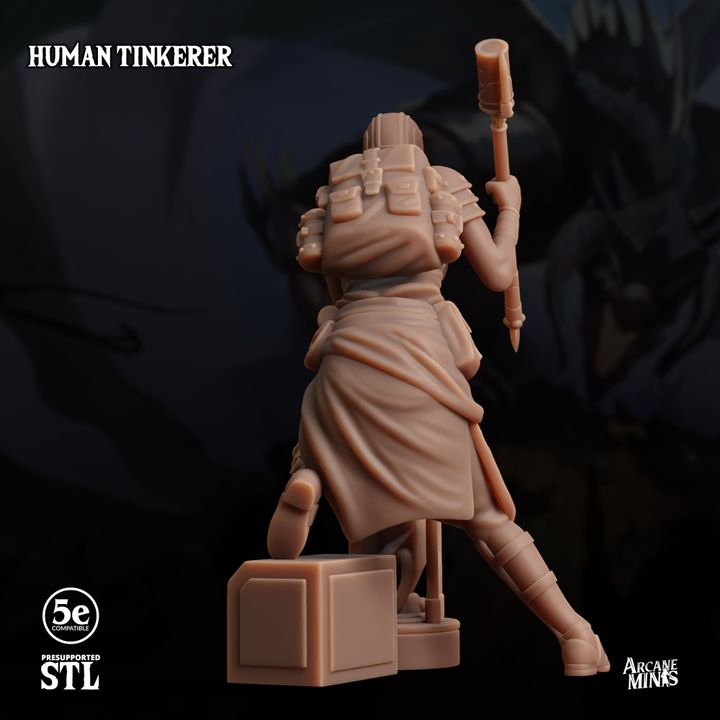 3D Printable Human Tinkerer - Scrapper Pirates by Sordane Publishing