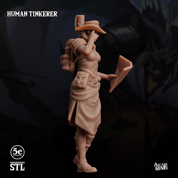 3D Printable Human Tinkerer - Scrapper Pirates by Sordane Publishing