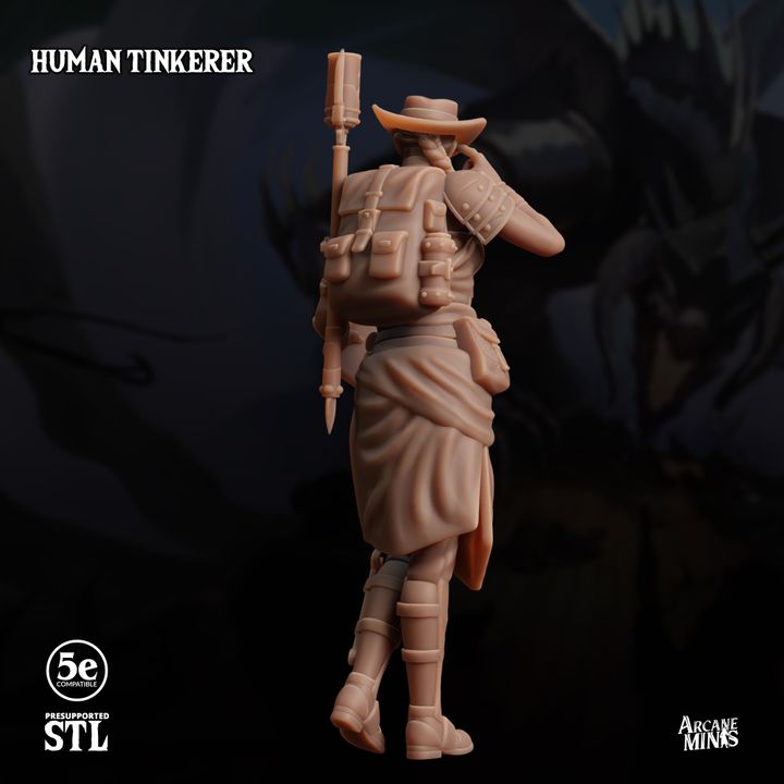 3D Printable Human Tinkerer - Scrapper Pirates by Sordane Publishing