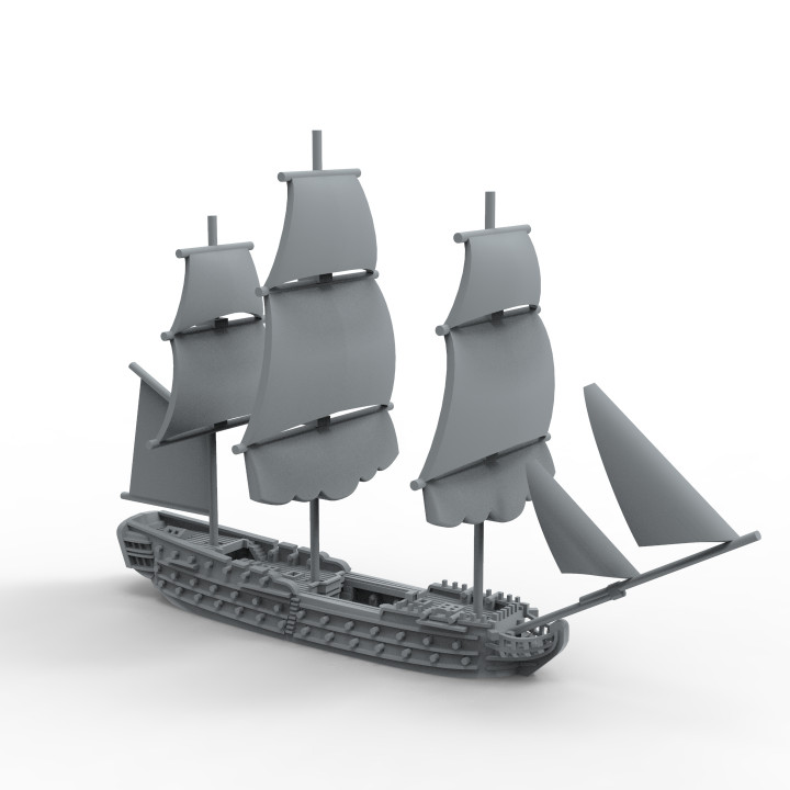 3D Printable HMS Zealous (1785) by Saturnalia STUDIOS