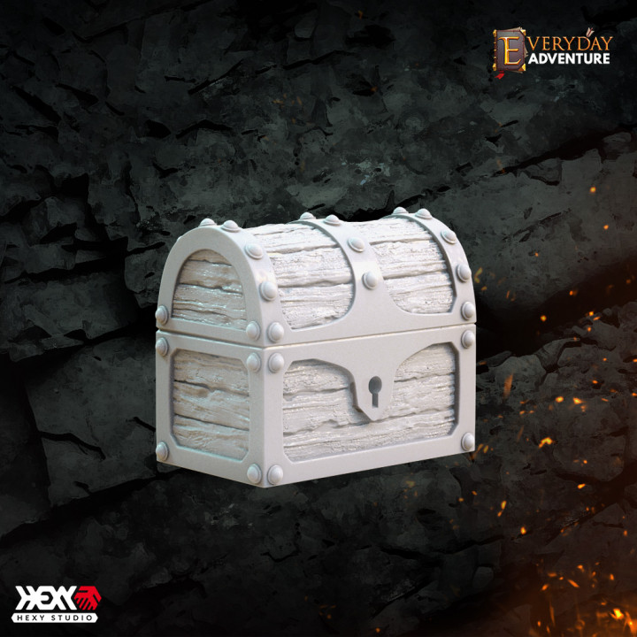 3D Printable Chest Mimic by Hexy Studio