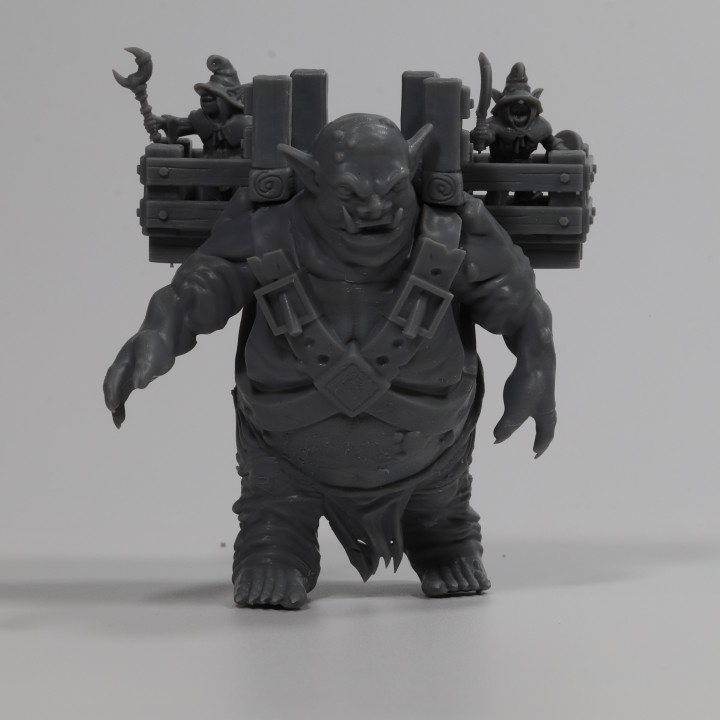 3D Printable Bog Troll with Hodah by Runeforge Studios