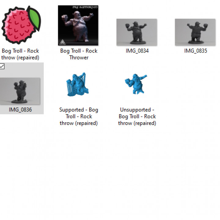 3D Printable Bog Troll - Rock Thrower by Runeforge Studios