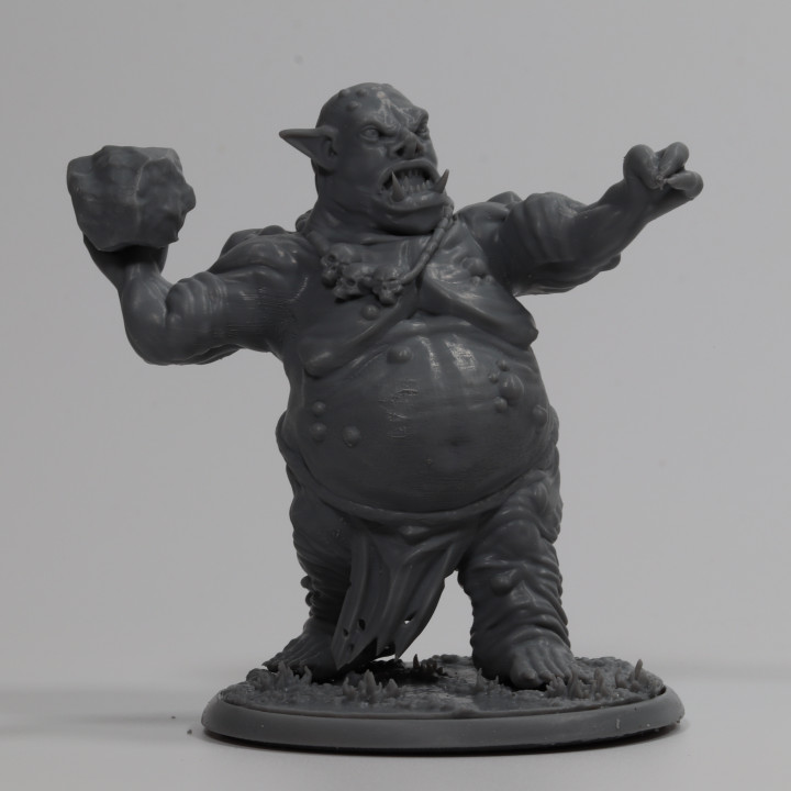 3D Printable Bog Troll - Rock Thrower by Runeforge Studios
