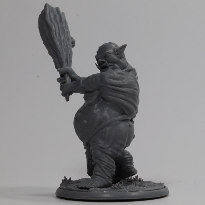 3D Printable Bog Troll - Two-handed Club by Runeforge Studios
