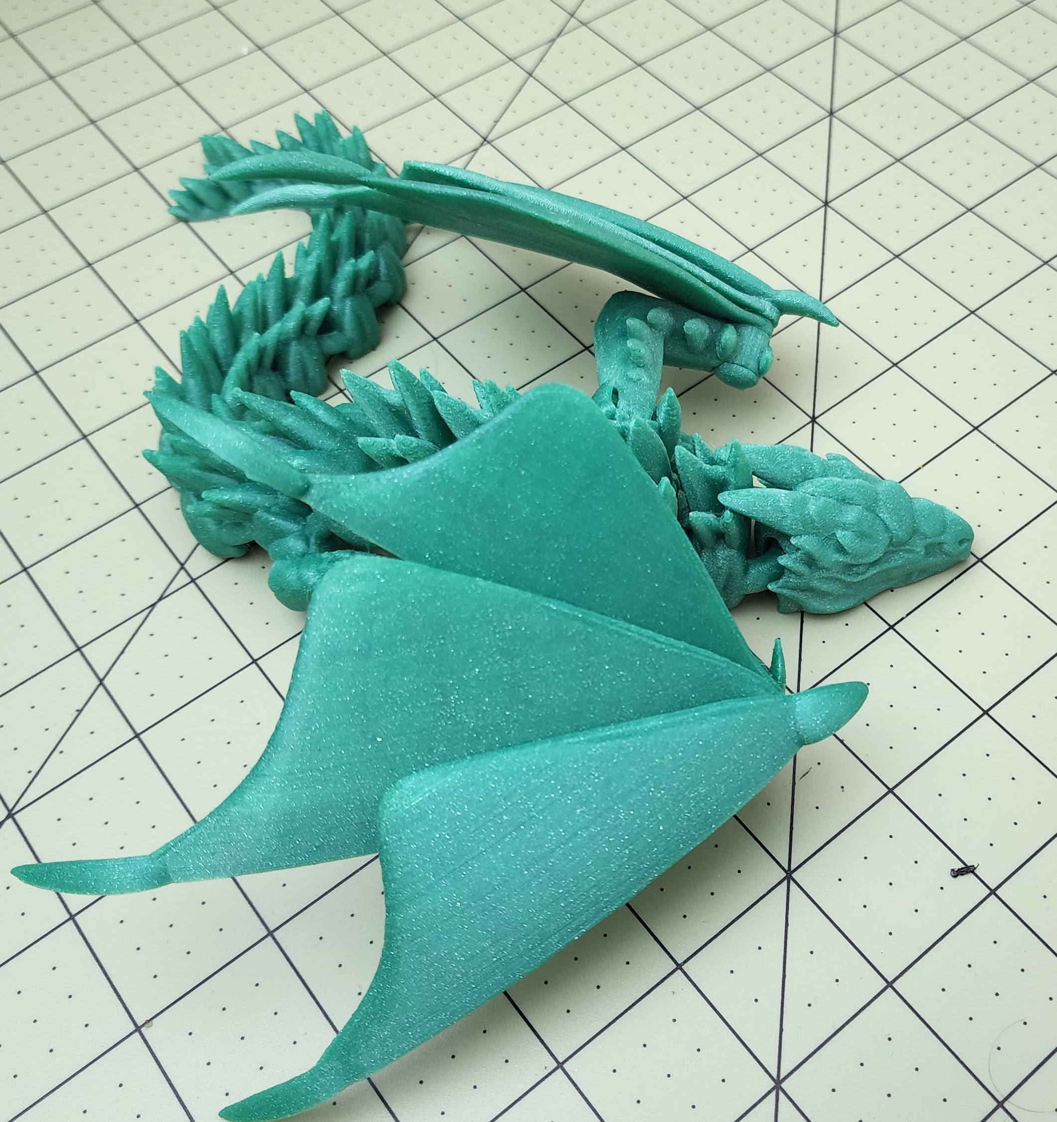 3D Printable Silver Dragon by The Dragon's Den