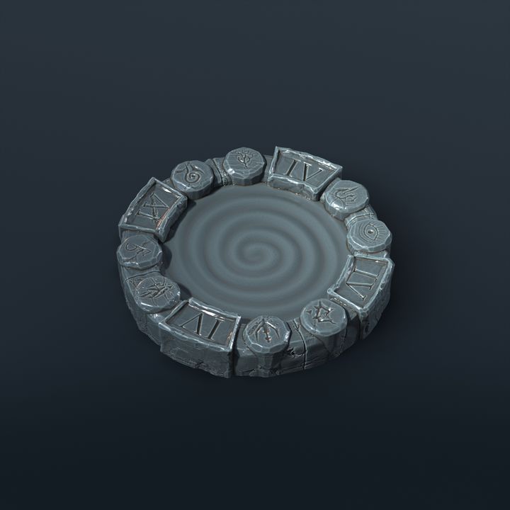 3D Printable Fantasy Football Number IV Dungeon Portal (4) by Moonshine ...