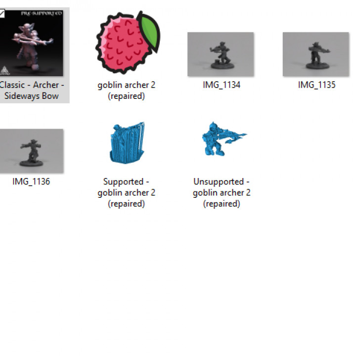 3D Printable Classic Goblin - Archer - Sideways Bow by Runeforge Studios