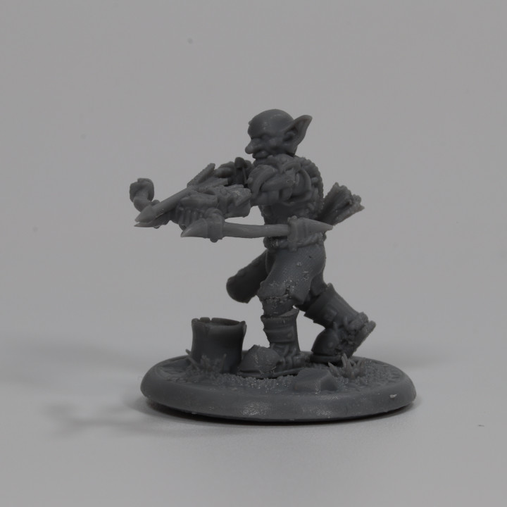 3D Printable Classic Goblin - Archer - Sideways Bow by Runeforge Studios