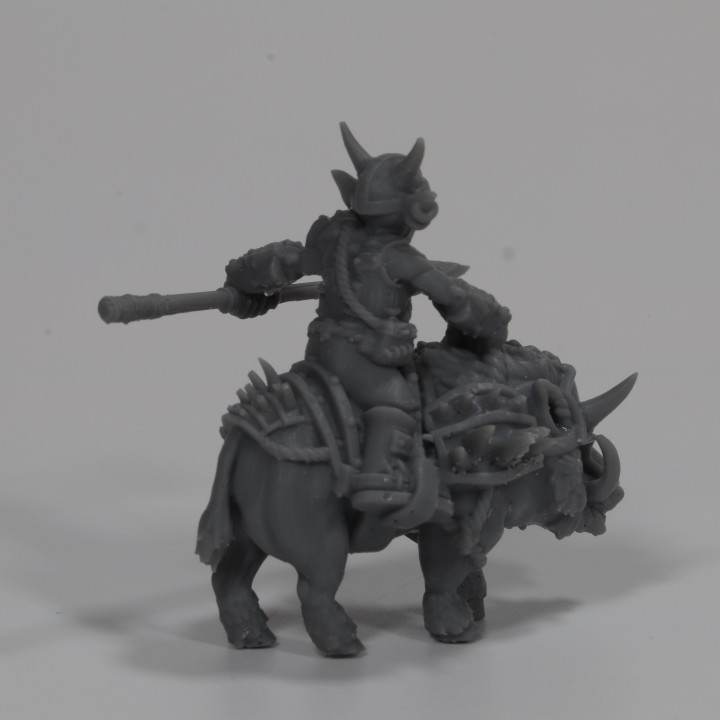 3D Printable Classic Goblin - Boar Rider - Spear by Runeforge Studios