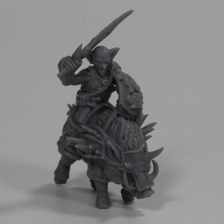 3D Printable Classic Goblin - Boar Rider - Sword and Shield by ...