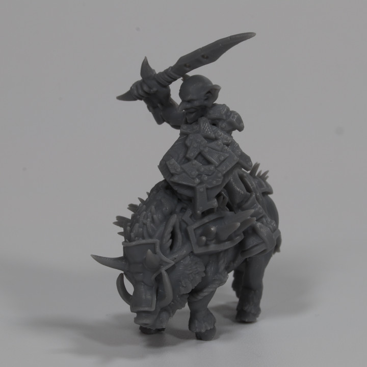 3D Printable Classic Goblin - Boar Rider - Sword and Shield by ...
