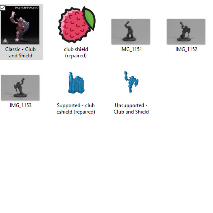 3D Printable Classic Goblin - Club and Shield by Runeforge Studios