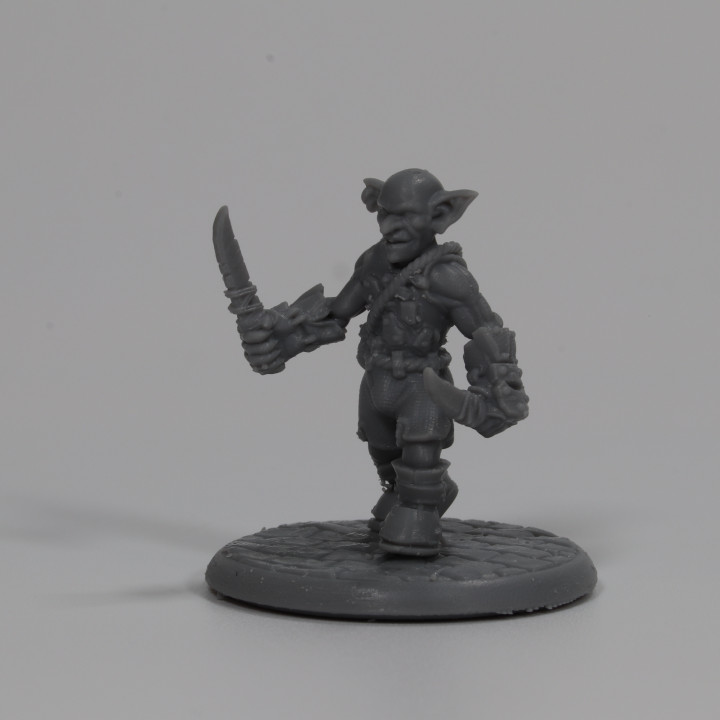 3D Printable Classic Goblin - Daggers - Standing by Runeforge Studios