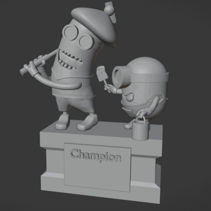 3D Printable Minion Golf Trophy by Bobbosce
