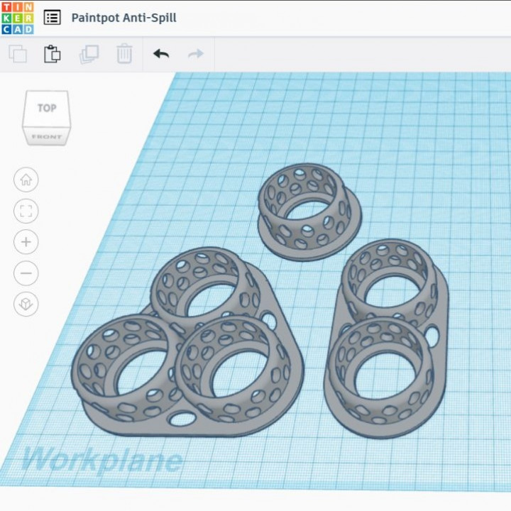 3D Printable Paintpot Holder Anti Spill by Ivan Srijemsi