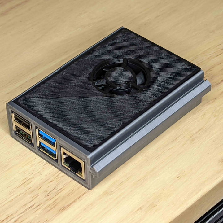 3D Printable Raspberry Pi 4 Case for Ender 3/V-slot mount by Bo