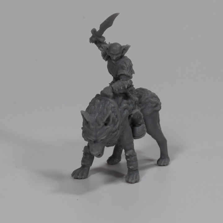 3D Printable Forest Goblin - Wolf Rider by Runeforge Studios