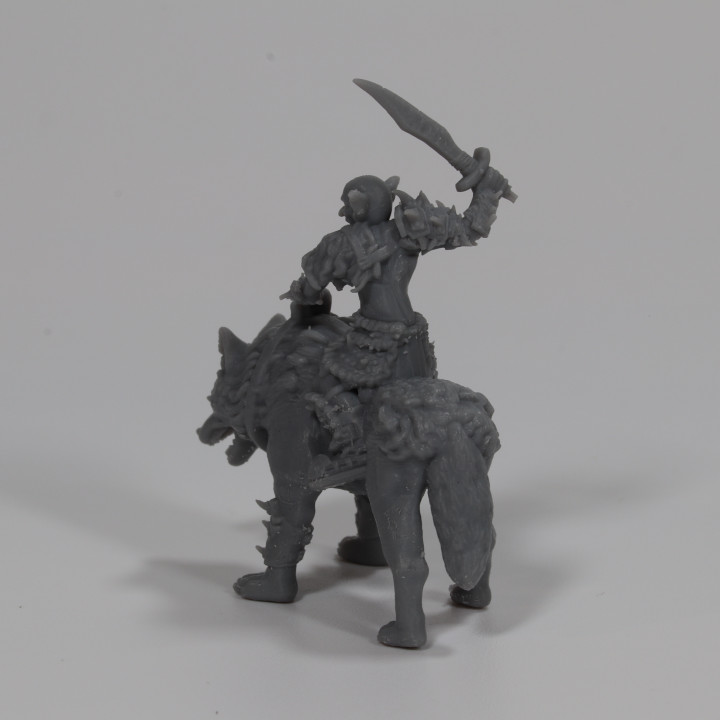 3D Printable Forest Goblin - Wolf Rider by Runeforge Studios